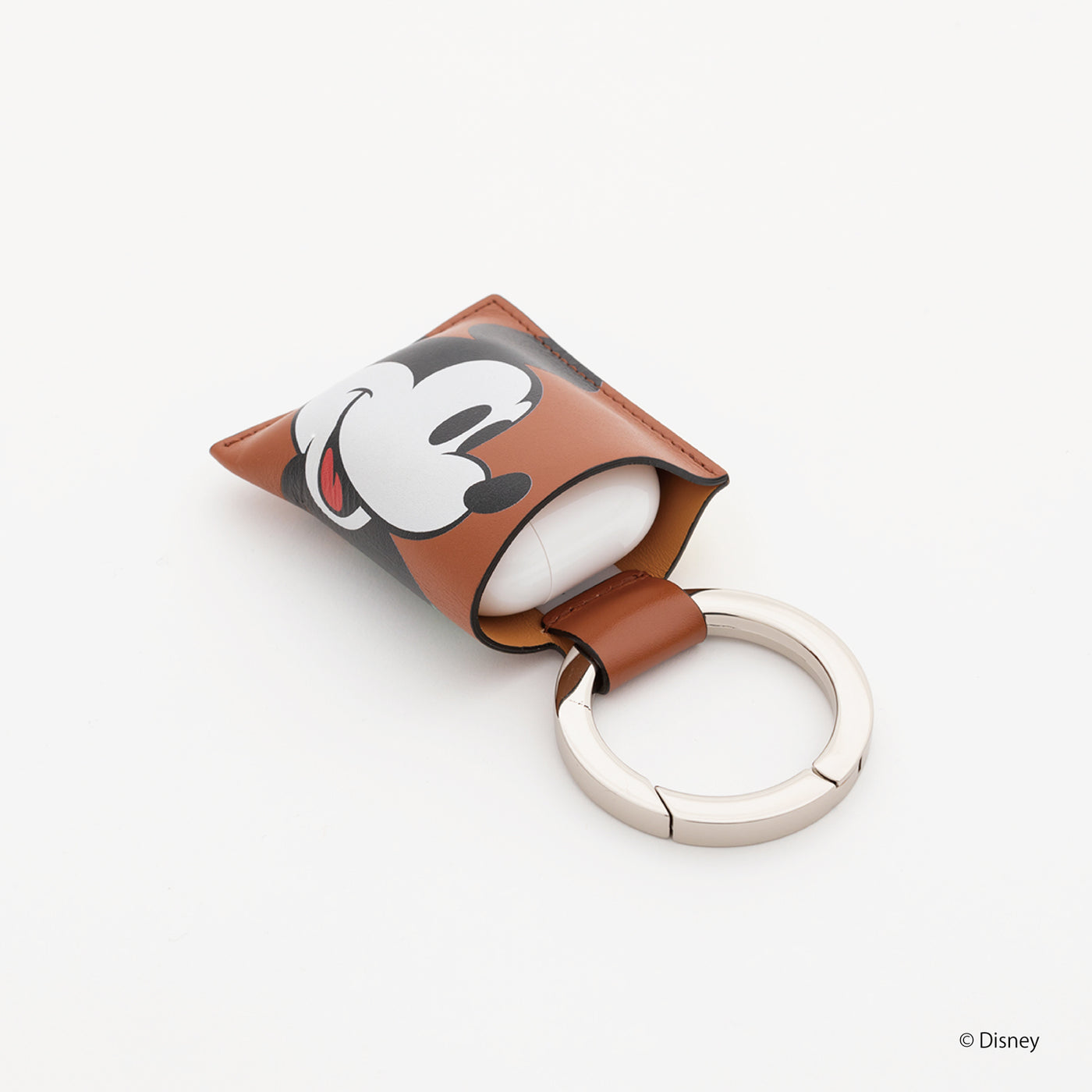 HERRIE PODS RING PRO / RD PTT｜ミッキーマウスプリント限定AirPods Proケース 本革 メンズ レディース ...